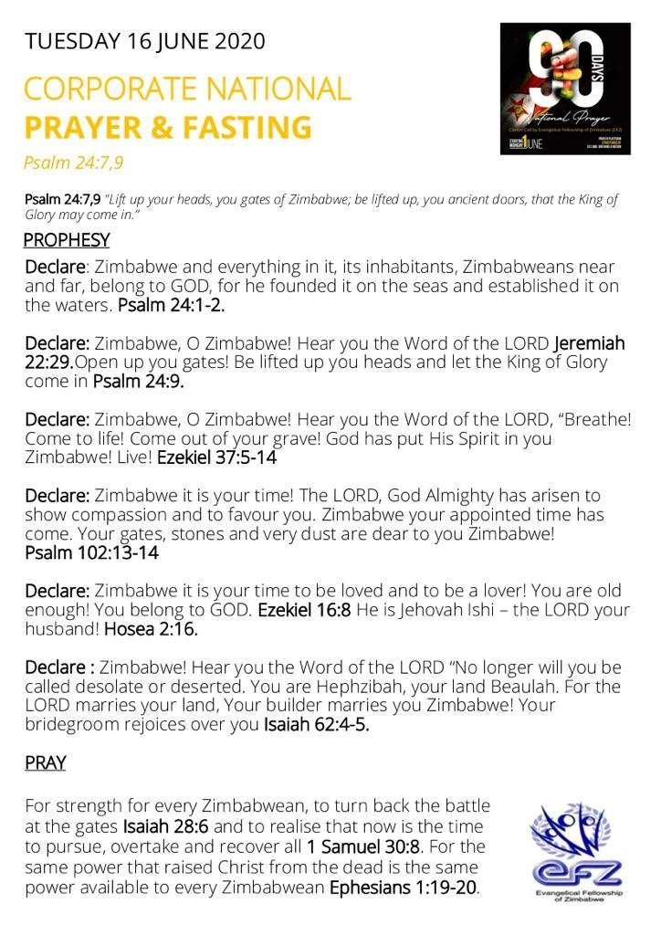 Day 16 Prayer Points #90DaysNationalPrayer – Evangelical Fellowship of ...