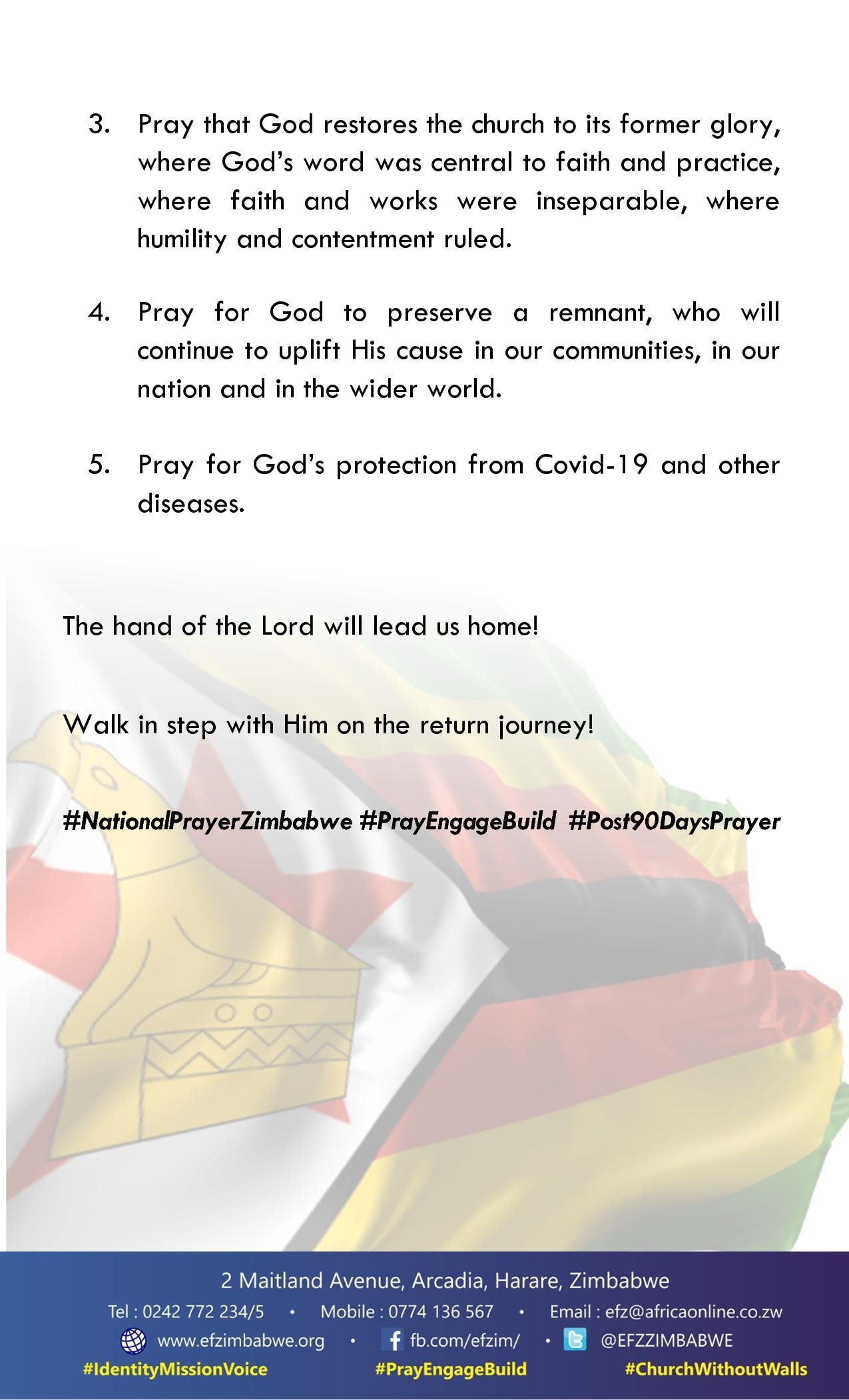 Thursday 19th November 2020 Prayer Points – Return! – Evangelical ...